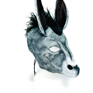 Donkey Handmade Genuine Leather Mask - Etsy