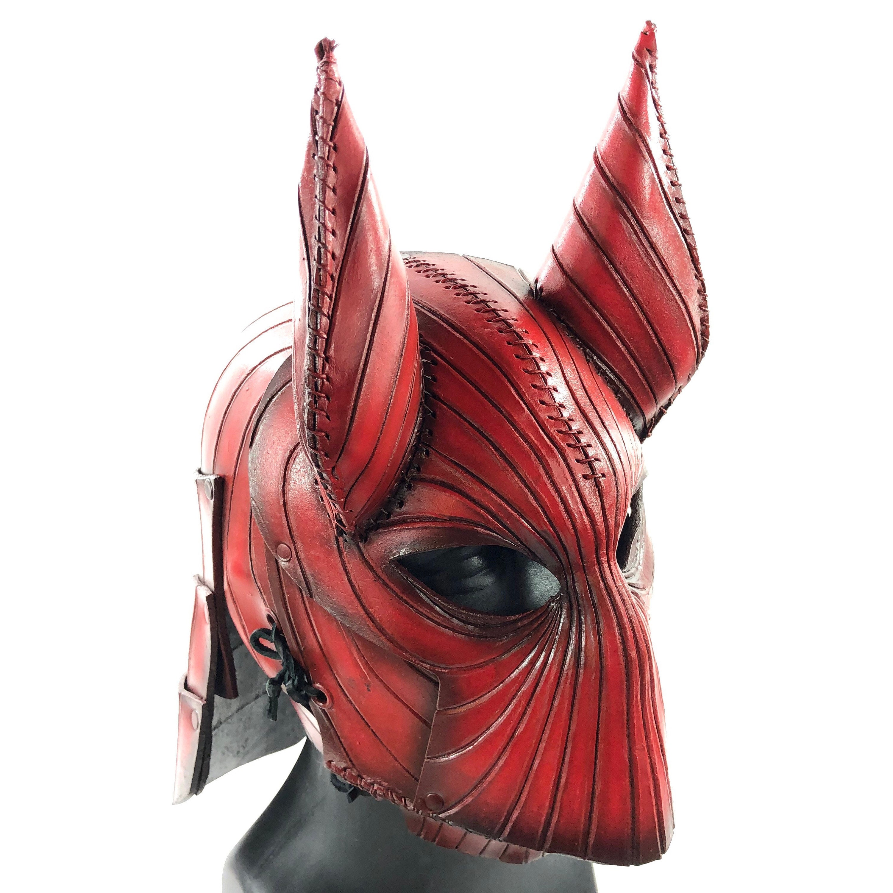 Dracula Handmade Genuine Leather Mask - Etsy