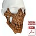 Skull Mouth Mask Printable Pattern With Instructional Guide - Etsy