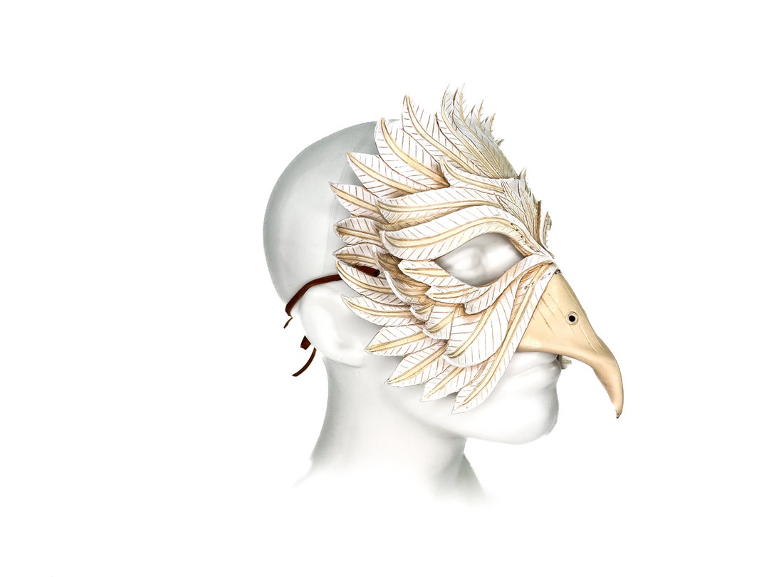 Dove Handmade Genuine Leather Mask - Etsy