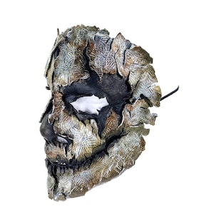 Genuine Leather Mask - Metal Paint -thick Straps W Velcro Included ...