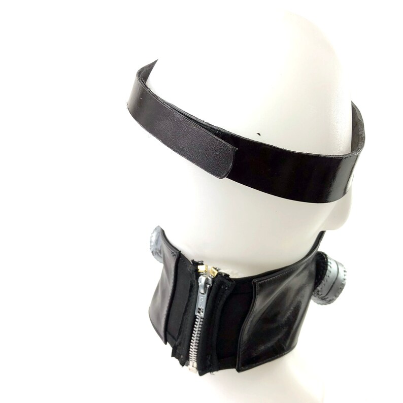 Handcrafted Genuine Leather Zipper Mouth Mask With Elastic - Etsy Australia