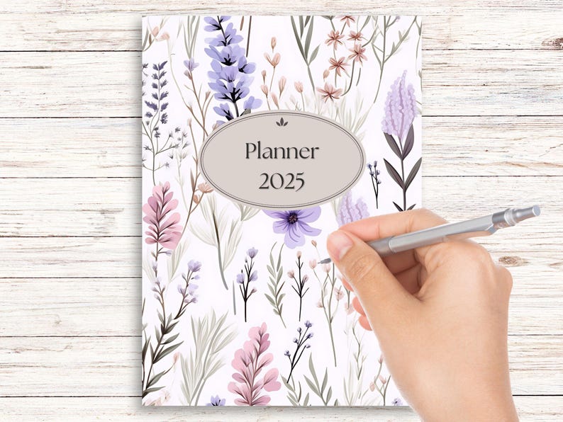 Vintage Floral Printable Planner Bundle - Daily, Weekly, Monthly ...