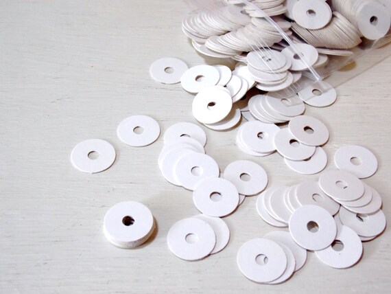 White Cardboard Washer Discs Scrapbooking Envelope Making Qty | Etsy