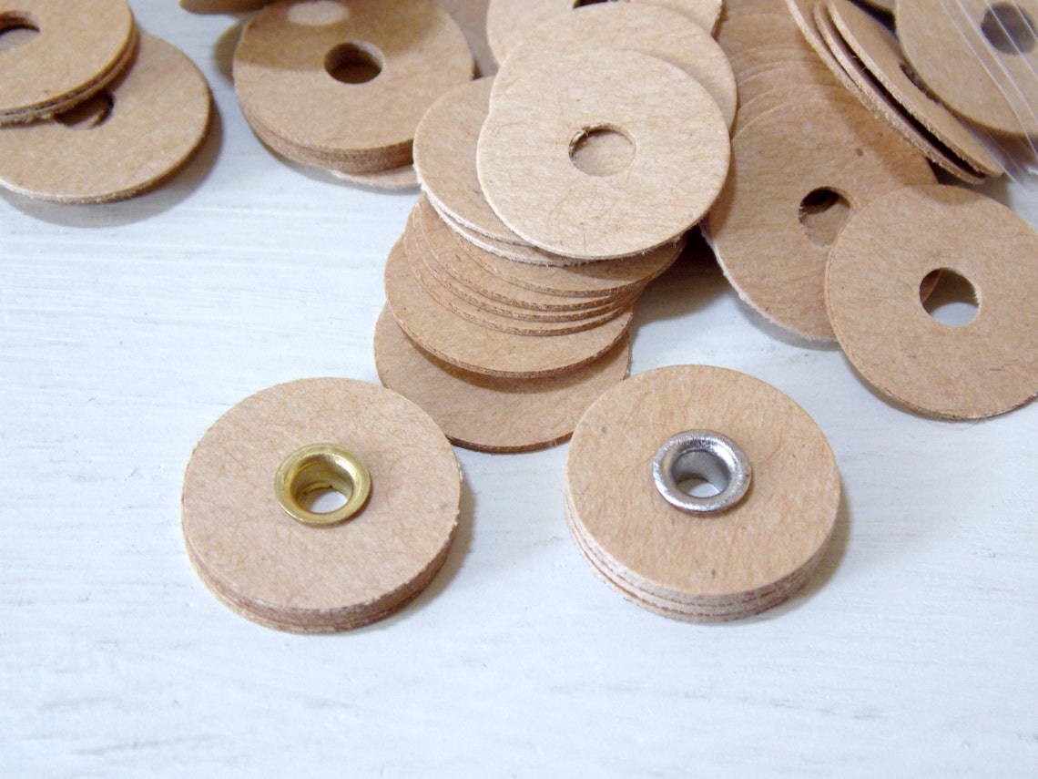 Tan Cardboard Washer Discs Scrapbooking Envelope Making Qty 100 - Etsy