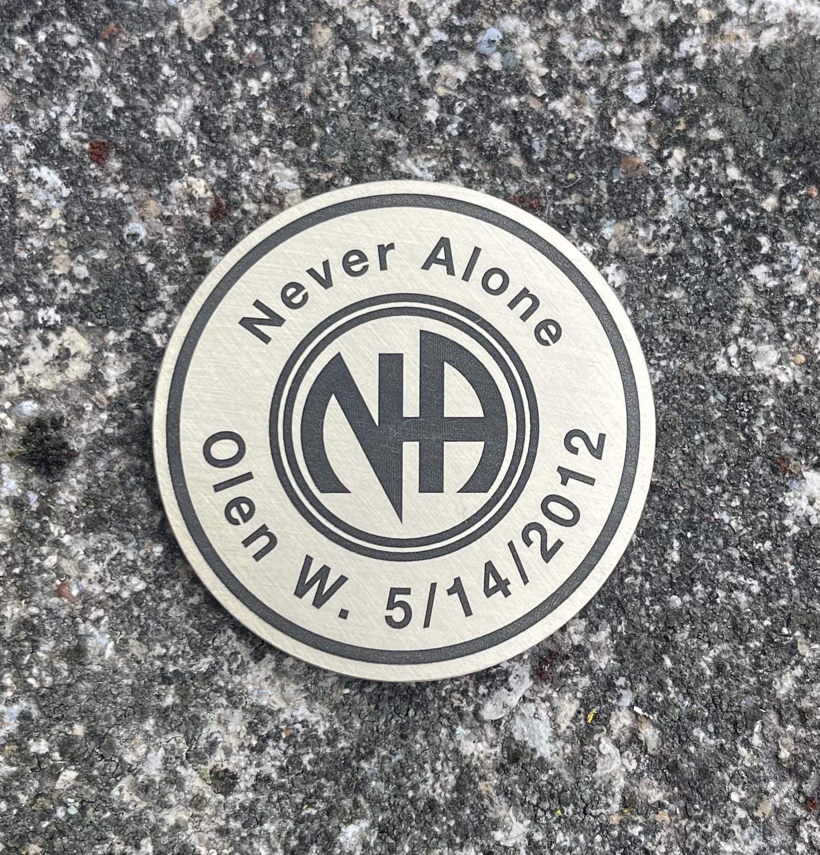 NA-1 Sobriety Coins, Tokens, Chips, NA, Narcotics Anonymous - Etsy