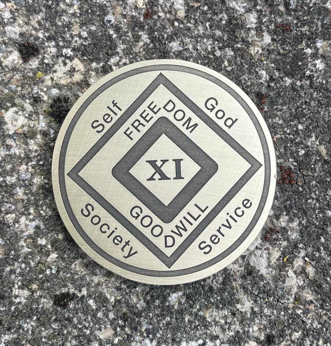 NA-1 Sobriety Coins, Tokens, Chips, NA, Narcotics Anonymous - Etsy
