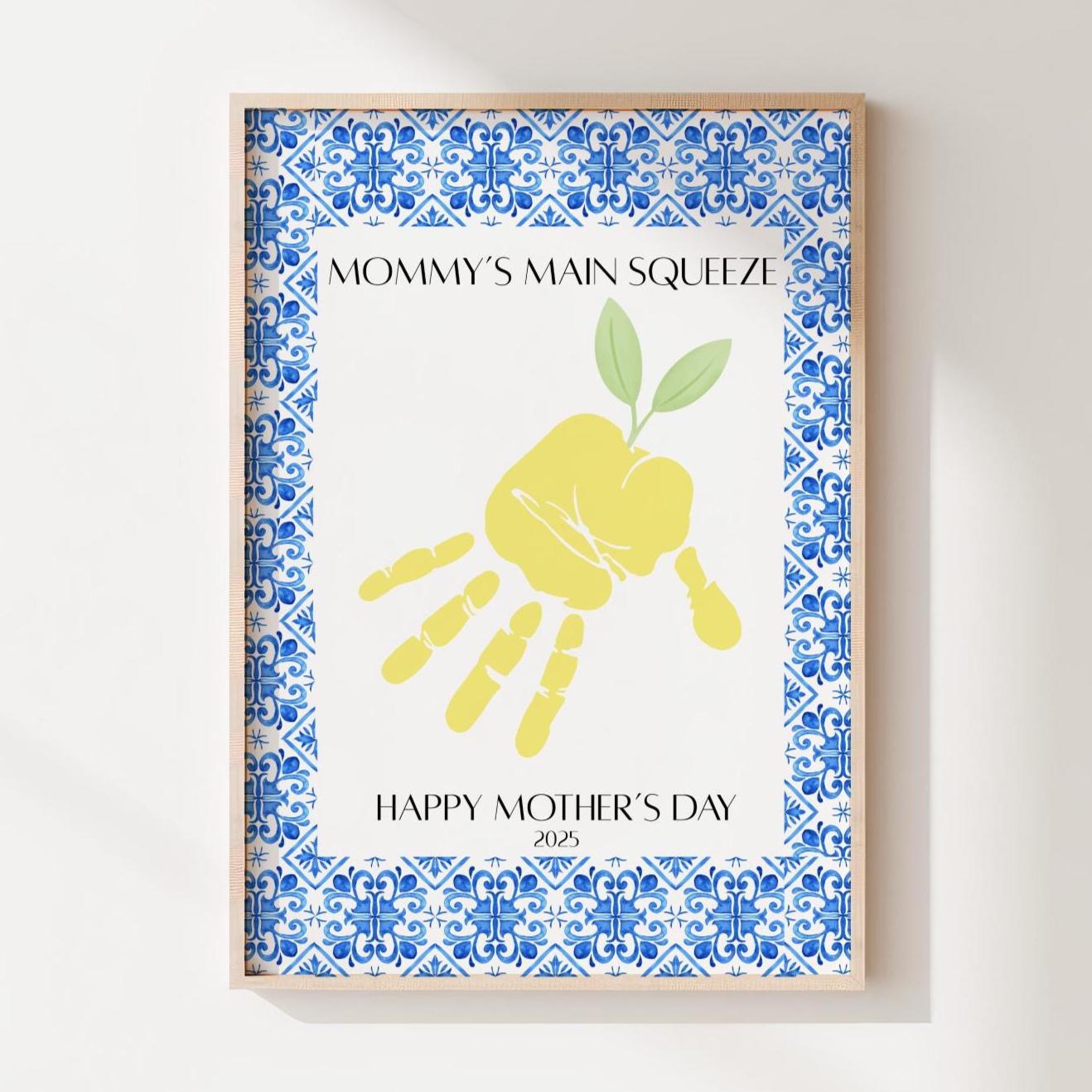 Mother's Day Craft | Mommy's Main Squeeze | Lemon Handprint | DIY Gift ...