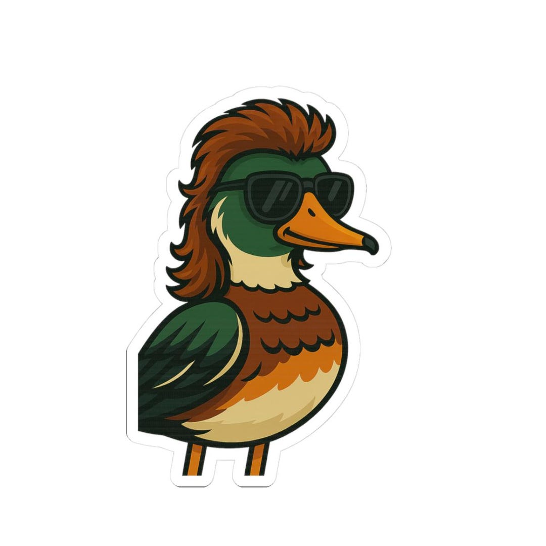 Mullet Mallard Sticker - Etsy