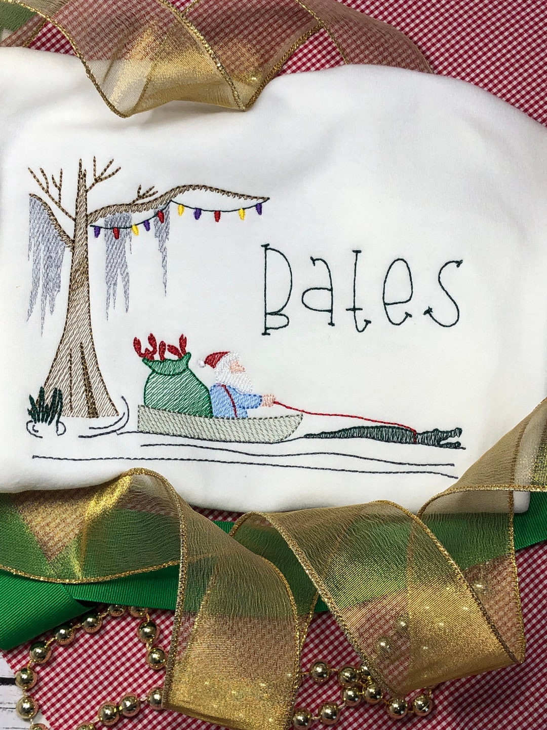 Cajun Santa Christmas Shirt or Shirt and Pants Set, Cajun Christmas ...