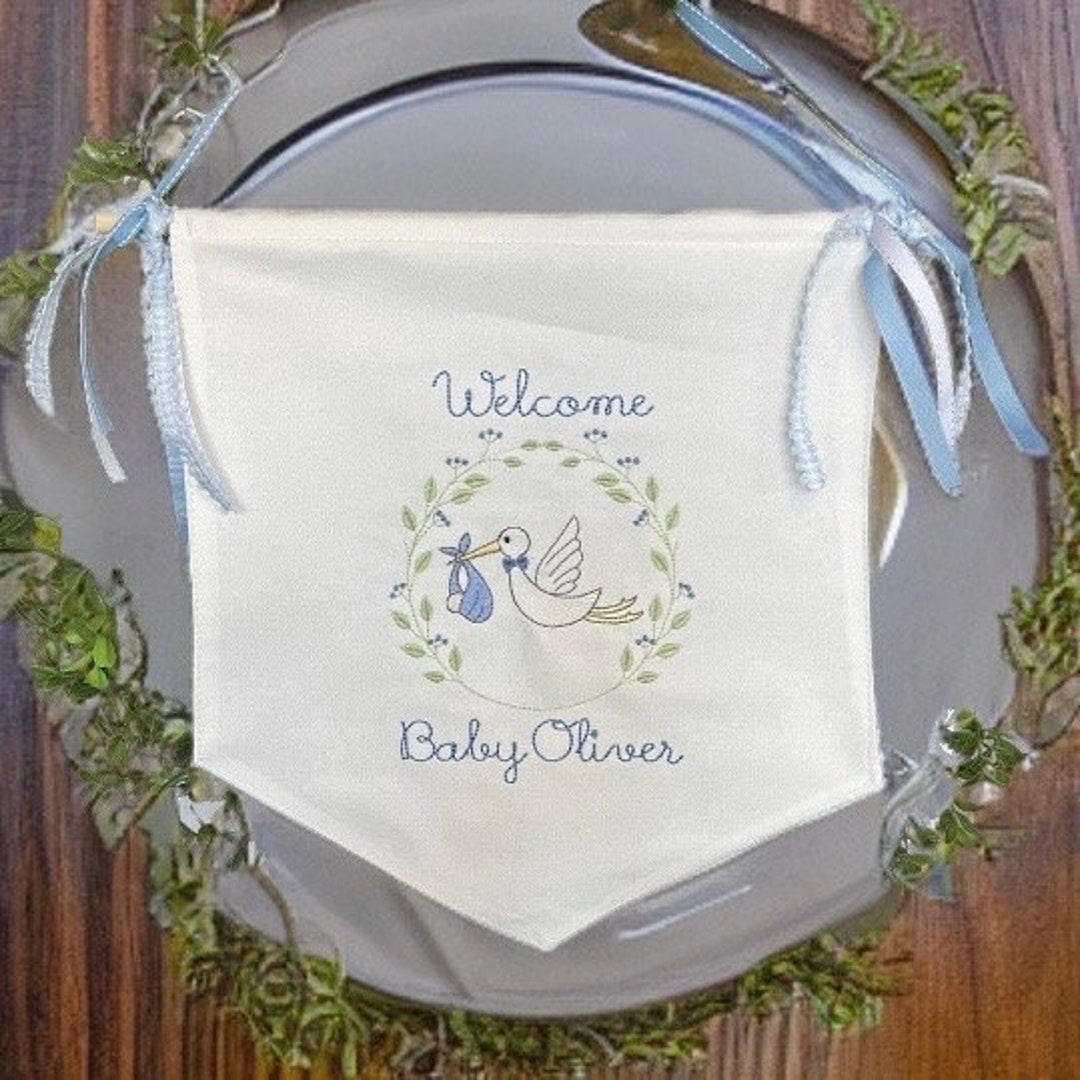 Baby Birth Announcement Banner, Baby Hospital Door Sign, Birth ...