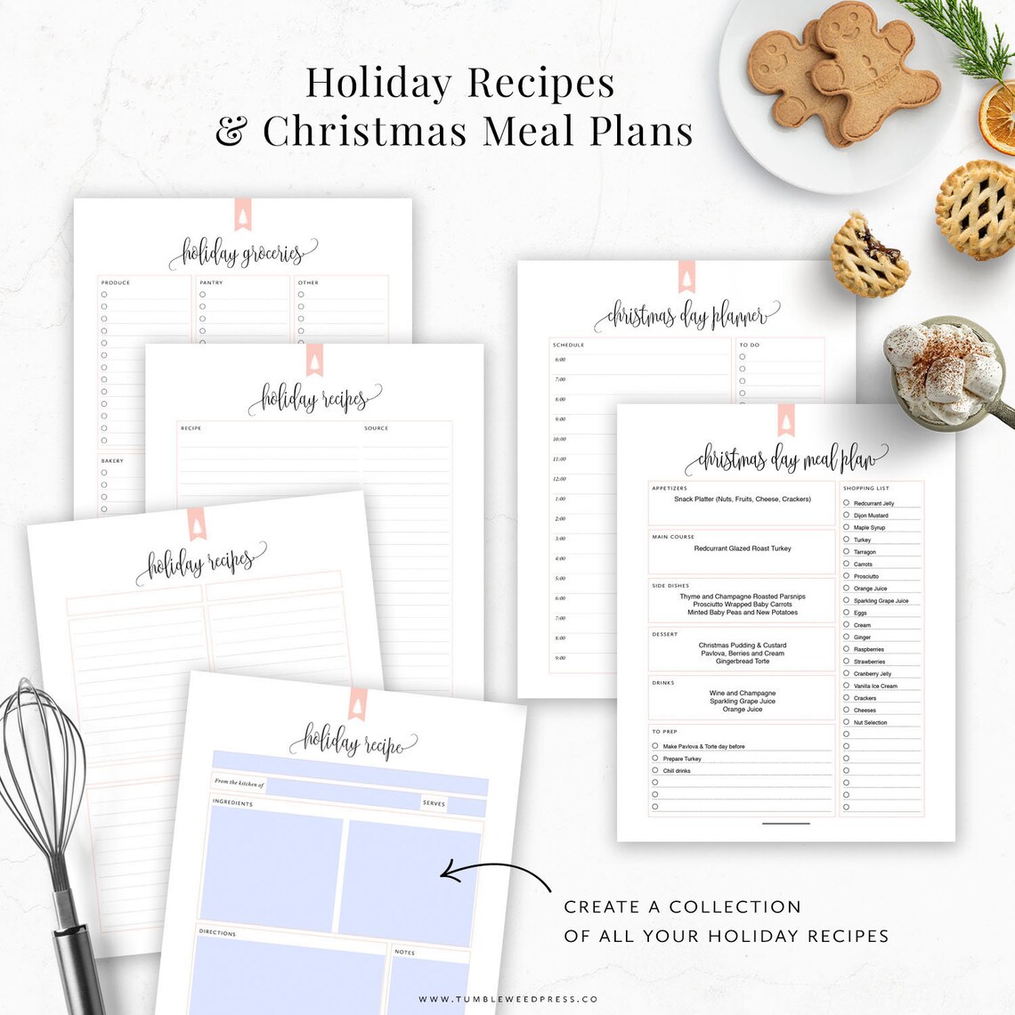 Christmas Planner Printable Binder Kit Holiday Planner - Etsy