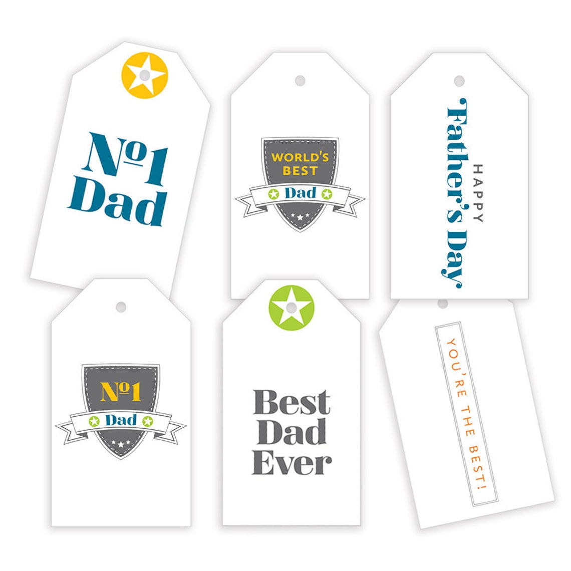 Father's Day Gift Tag Printable Fathers Day Gift Tags | Etsy