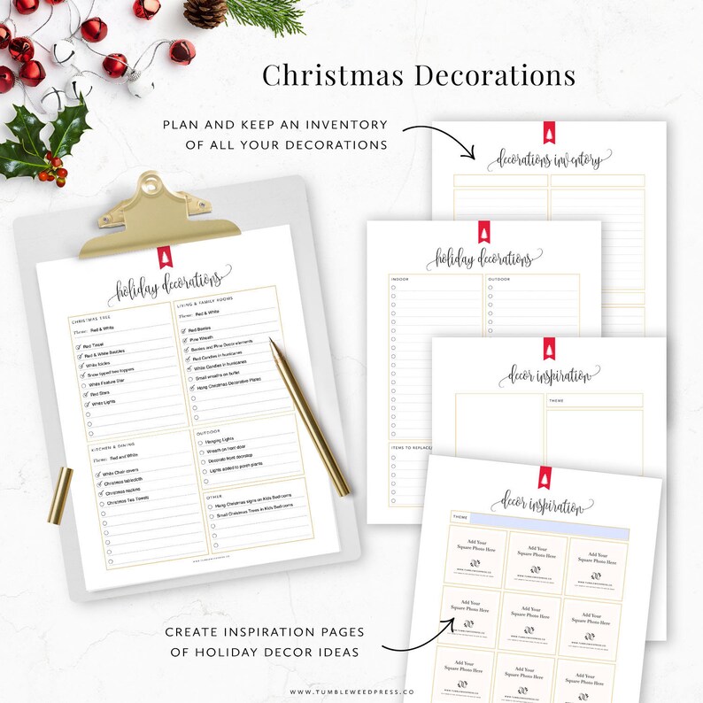 Christmas Planner Printable Binder Kit Holiday Planner - Etsy