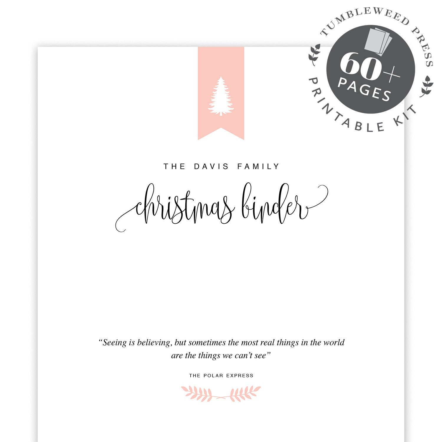 Christmas Planner Printable Binder Kit, Holiday Planner Printable ...