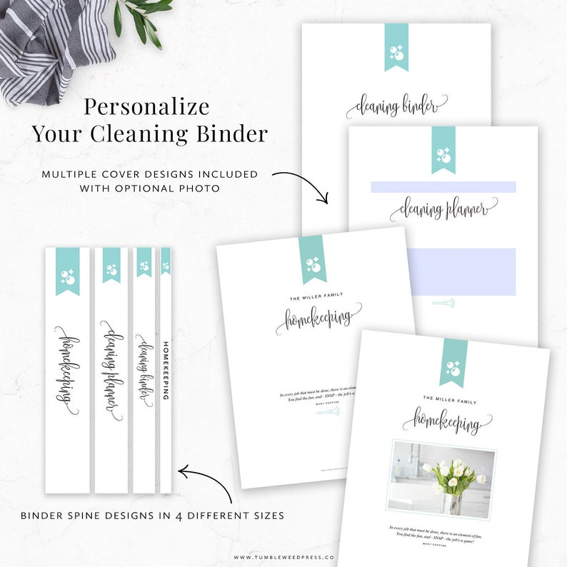 Cleaning Binder Kit Printable Editable Cleaning Checklist - Etsy