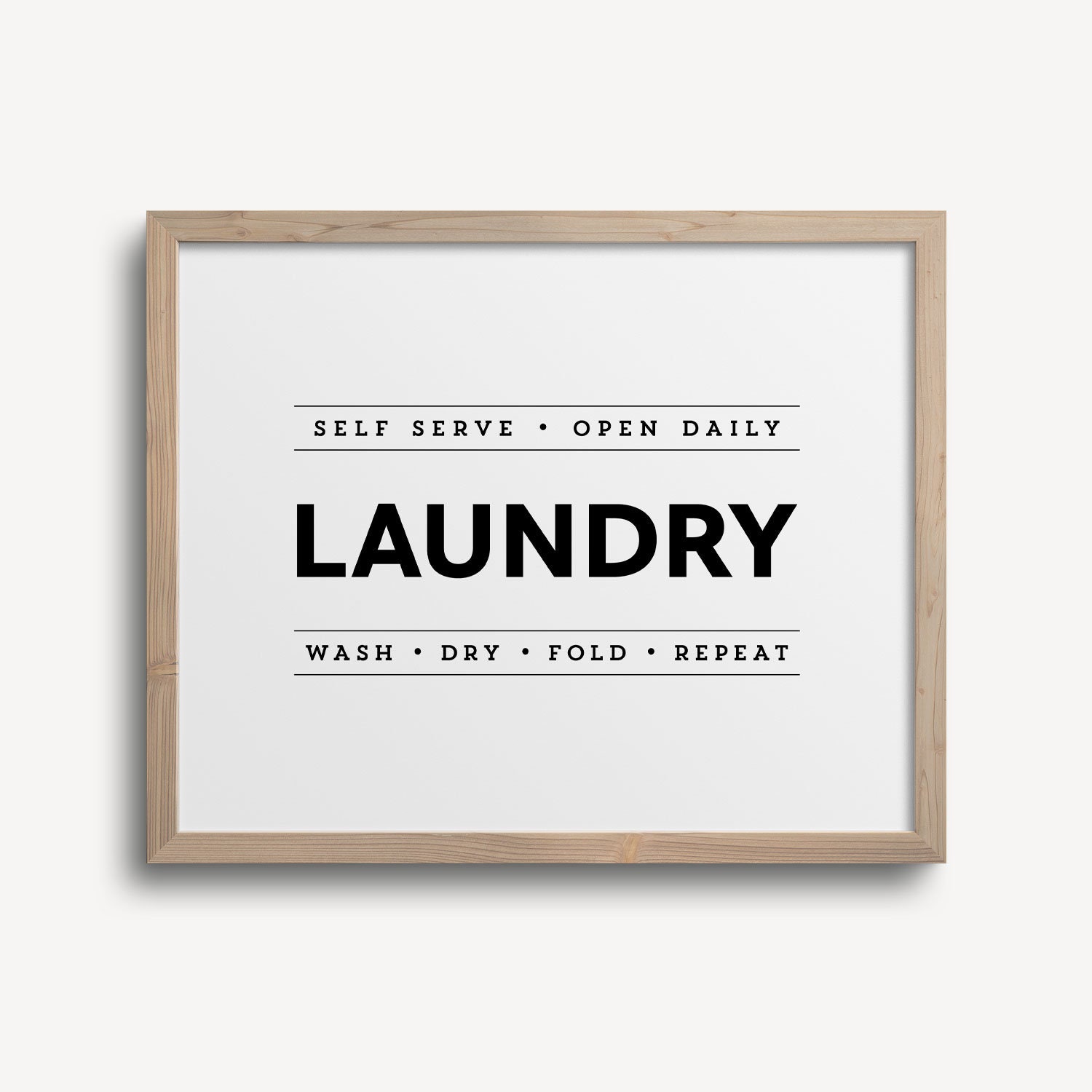 Laundry PRINTABLE, Laundry Room Sign, Laundry Print, Laundry Wall Art ...