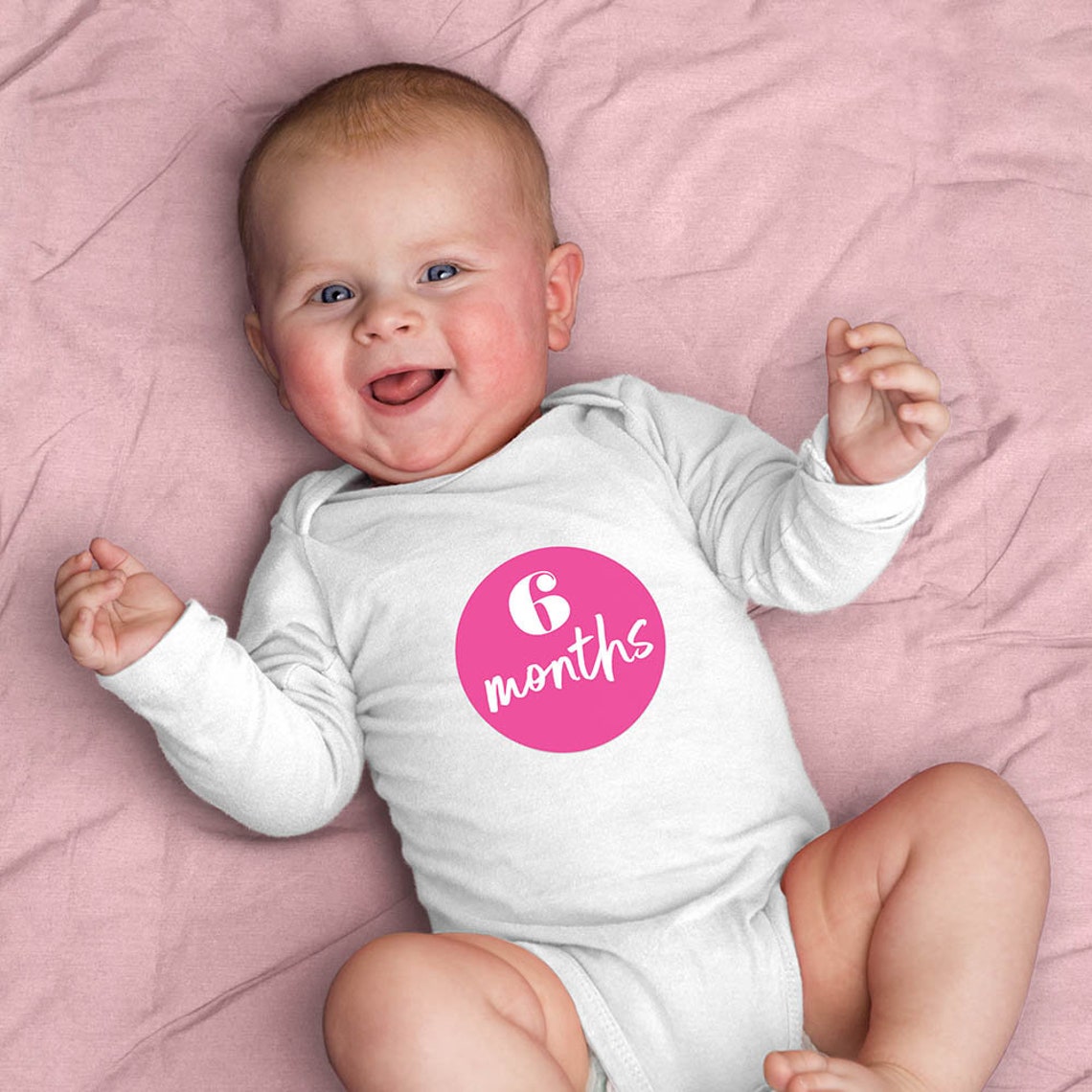 Baby Month Printable Stickers, Baby Milestone Stickers Printable, Baby ...