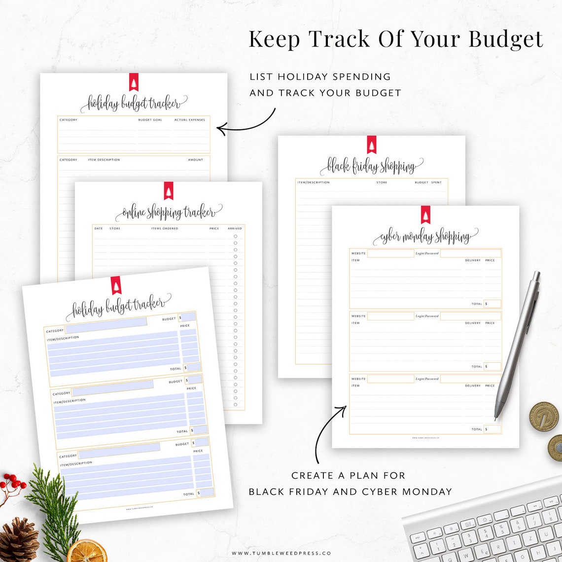 Christmas Planner Printable Binder Kit Holiday Planner - Etsy