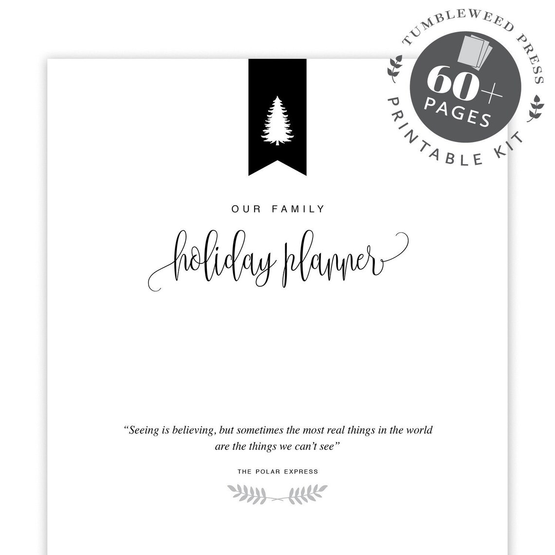 Christmas Planner Printable Binder Kit Holiday Planner - Etsy