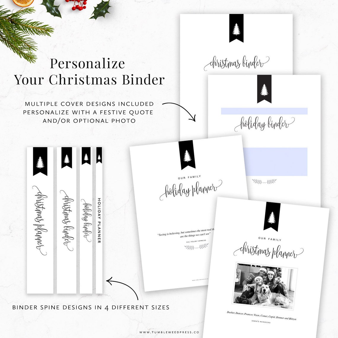 Christmas Planner Printable Binder Kit Holiday Planner - Etsy