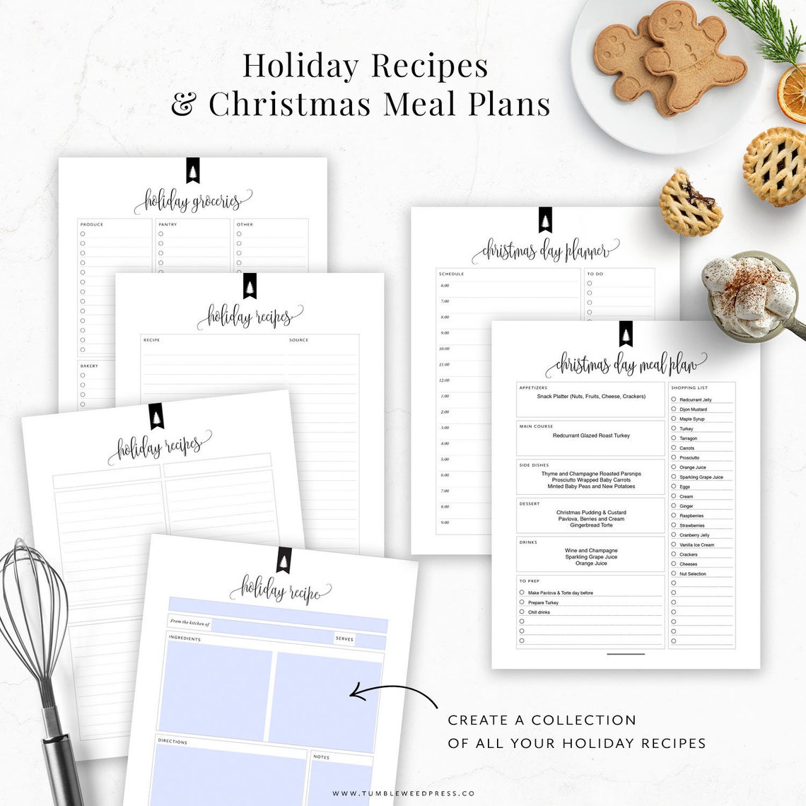 Christmas Planner Printable Binder Kit Holiday Planner - Etsy