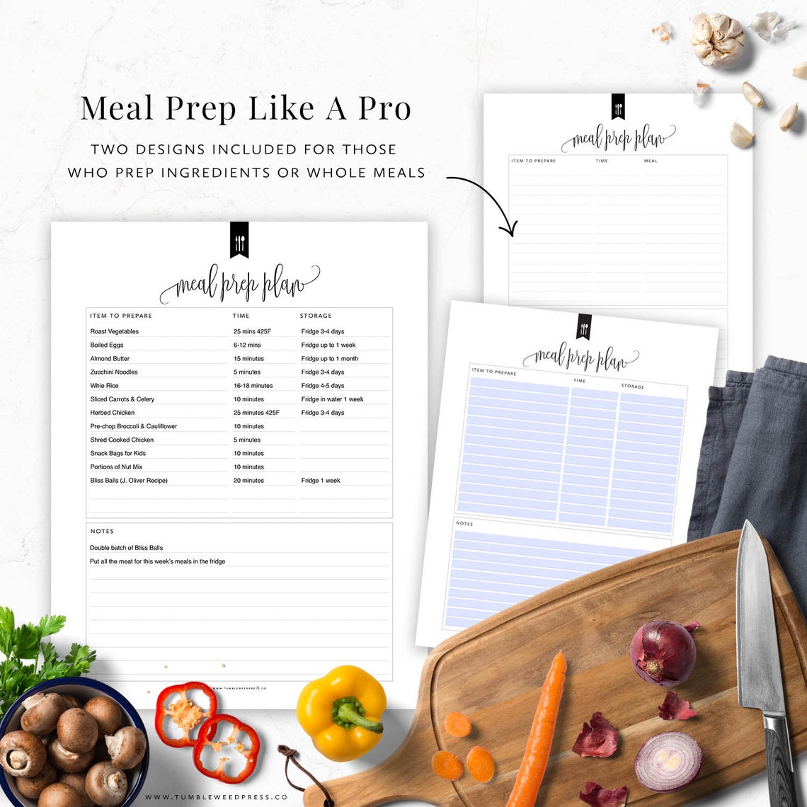 Meal Planning Printable KIT, Meal Planner Printable, Printable Grocery ...