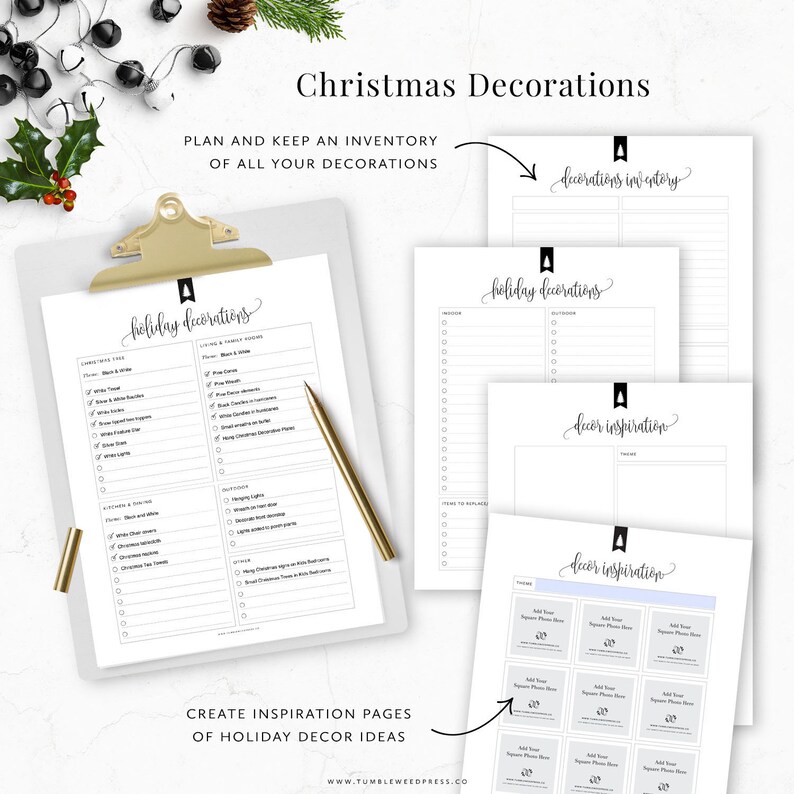Christmas Planner Printable Binder Kit, Holiday Planner Printable ...