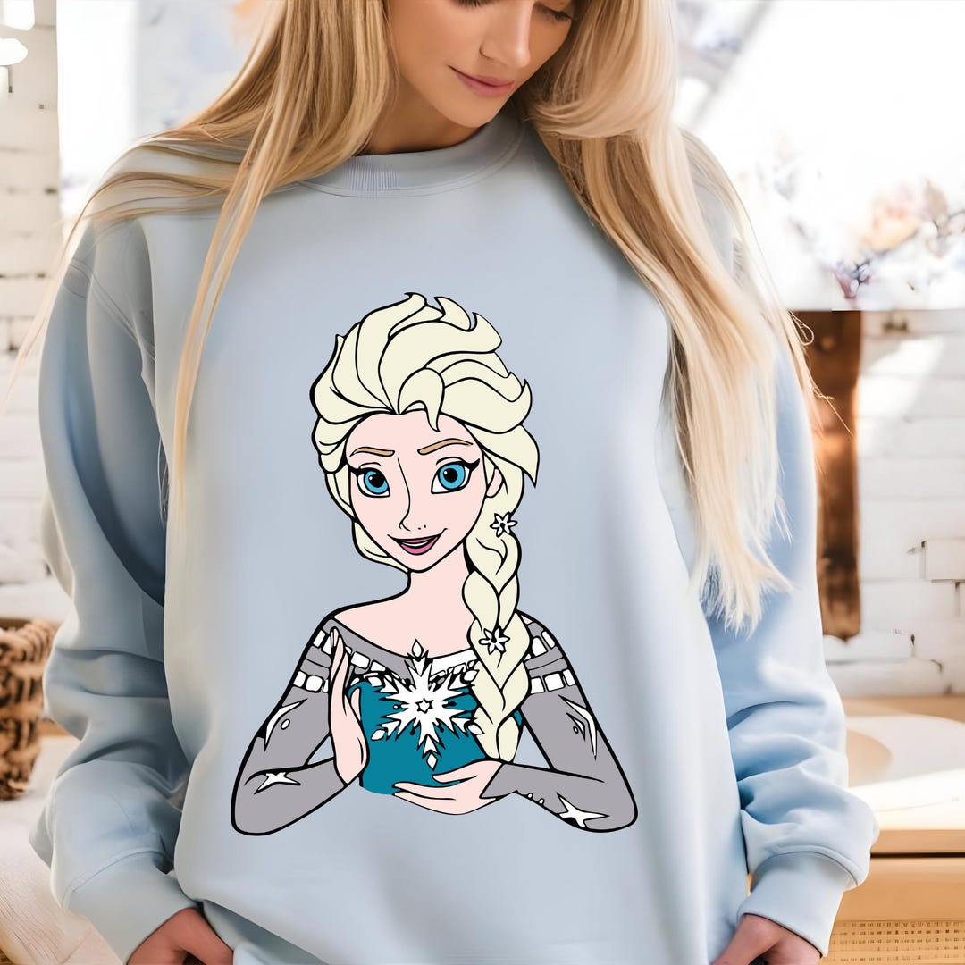 Frozen Elsa Clipart | Princess Cartoon (svg, Png, Eps, Dxf) Files - Etsy
