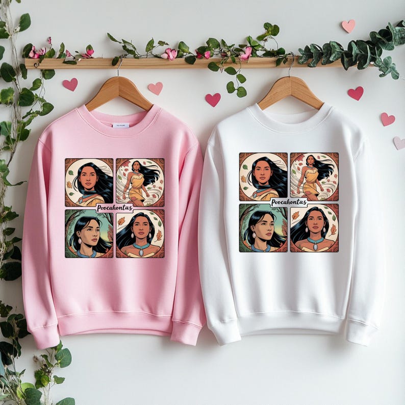 Pocahontas PNG Clipart, Autumn Leaves Girl Sublimation Design (digital ...