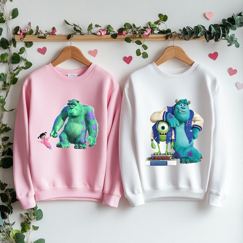 Monsters Inc Clipart Bundle: SVG, PNG Files + Fonts (TTF) (instant ...