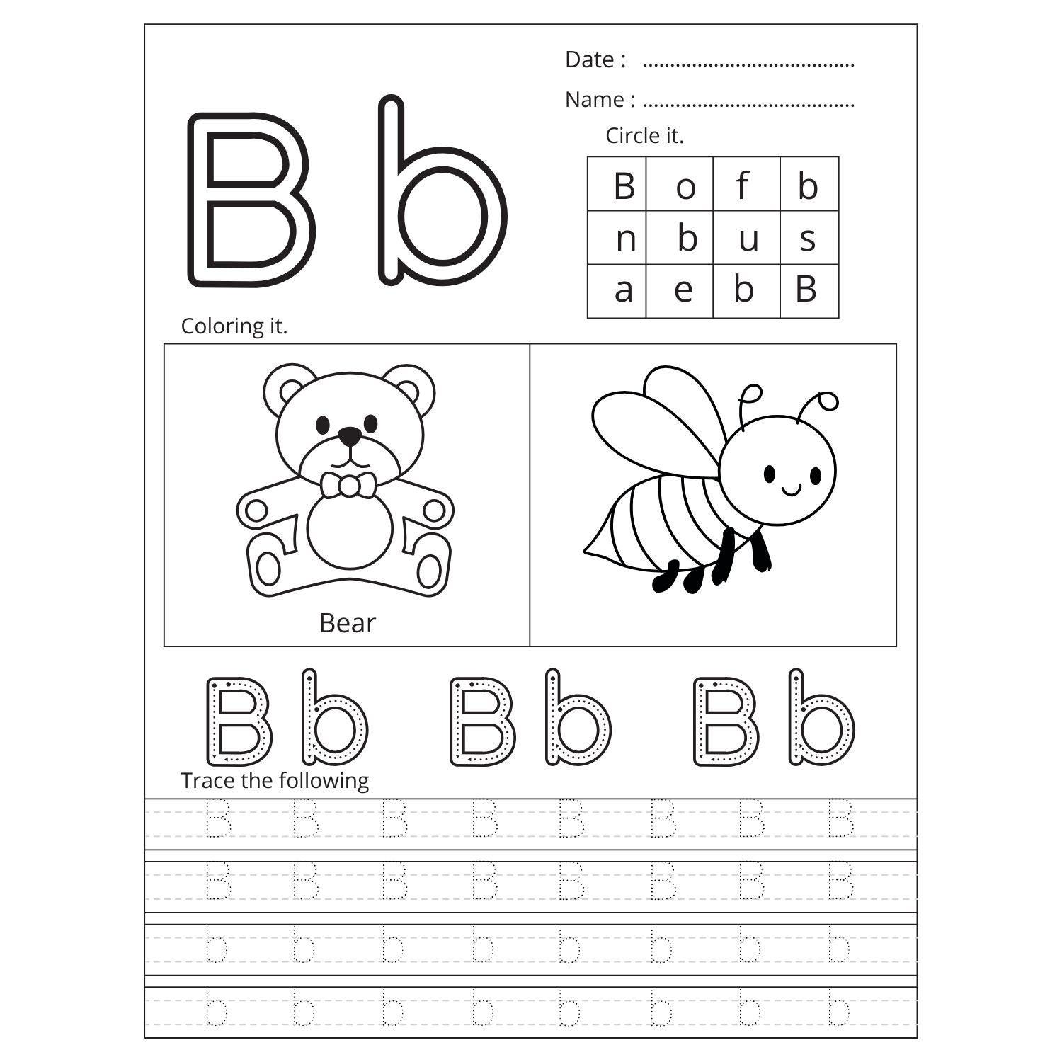Alphabet Tracing Letters 26 Pages PDF - Etsy