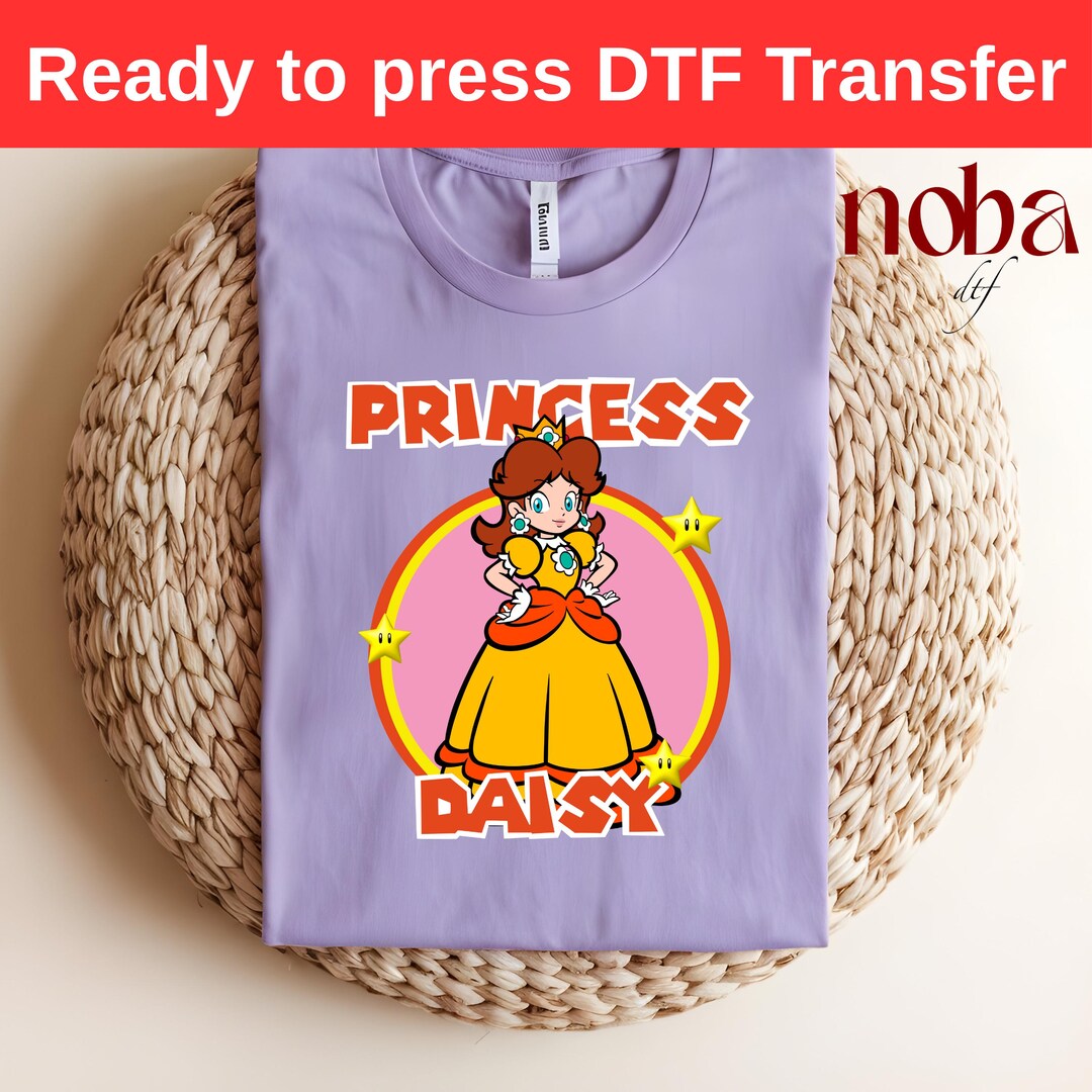 Super Mario Family DTF, Custom Character Princess Daisy T-shirt ...
