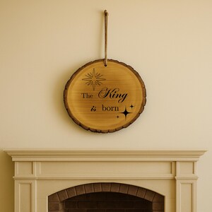 Personalized Wood Slice Wall Sign , Handmade Wooden Rounds for ...