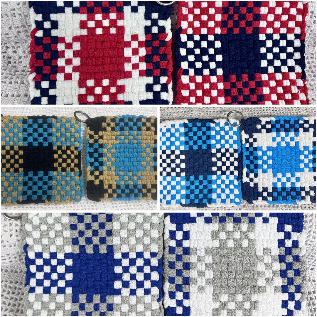 NFL Team Colors AFC South 2-pc Hand Woven 5 1/2" Cotton Coasters - Etsy