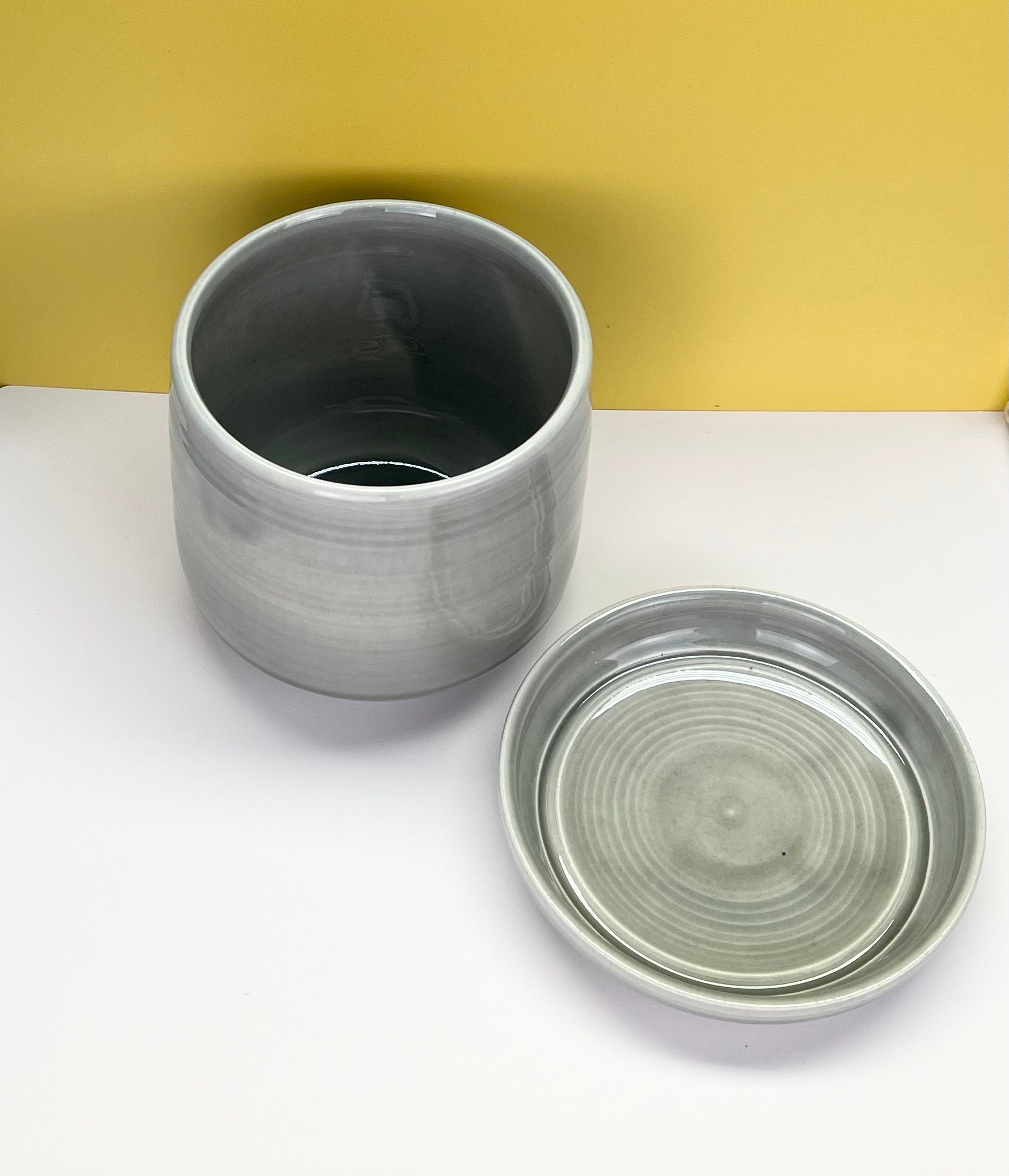 Small Gray Succulent Planter With Drainage Tray - Etsy