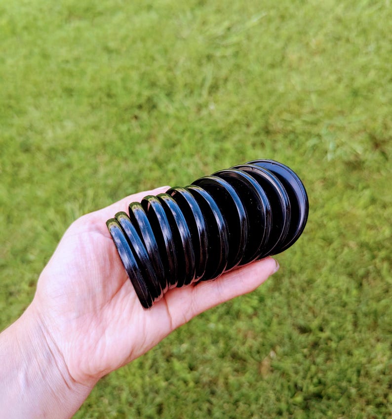 Black 2" Plastic Disc Bound Rings: 9 -disc, 11-disc Planner Binding - Etsy