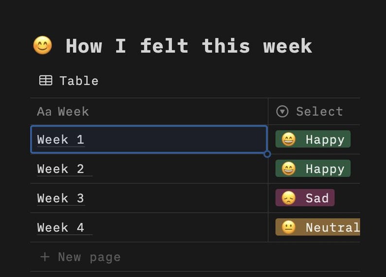 Self Discipline Tracker Notion Template - Etsy