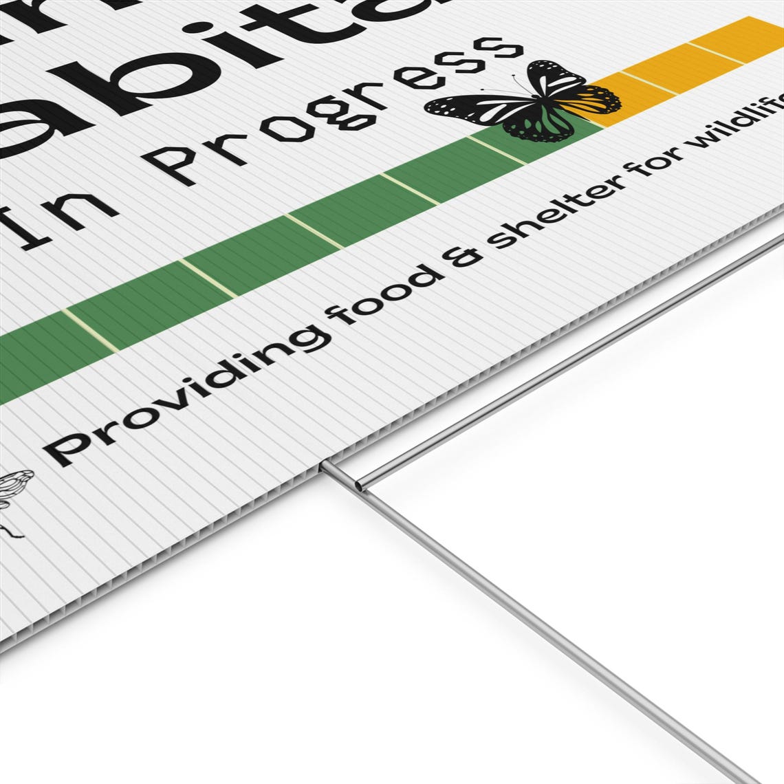 Pollinator Habitat in Progress | Printable Yard Sign PNG | Native Plant ...