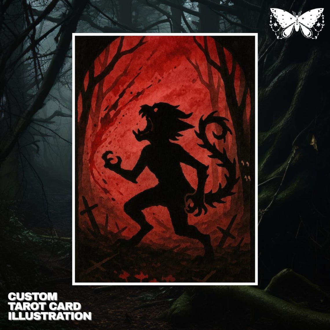 Custom Digital Tarot Cards – Personalized Printable Fantasy & Dark ...