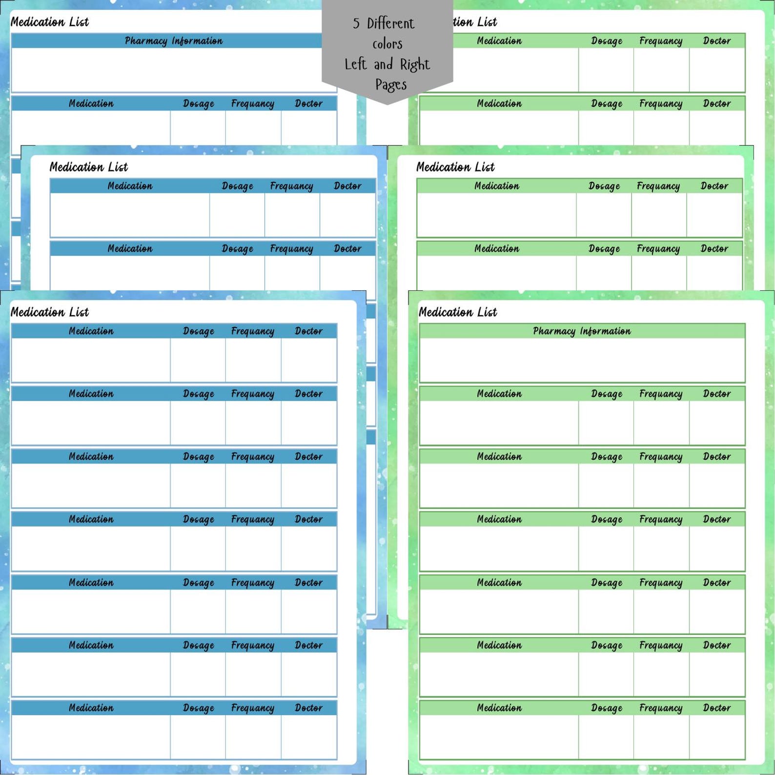Printable Medication List for Classic Happy Planner - Etsy
