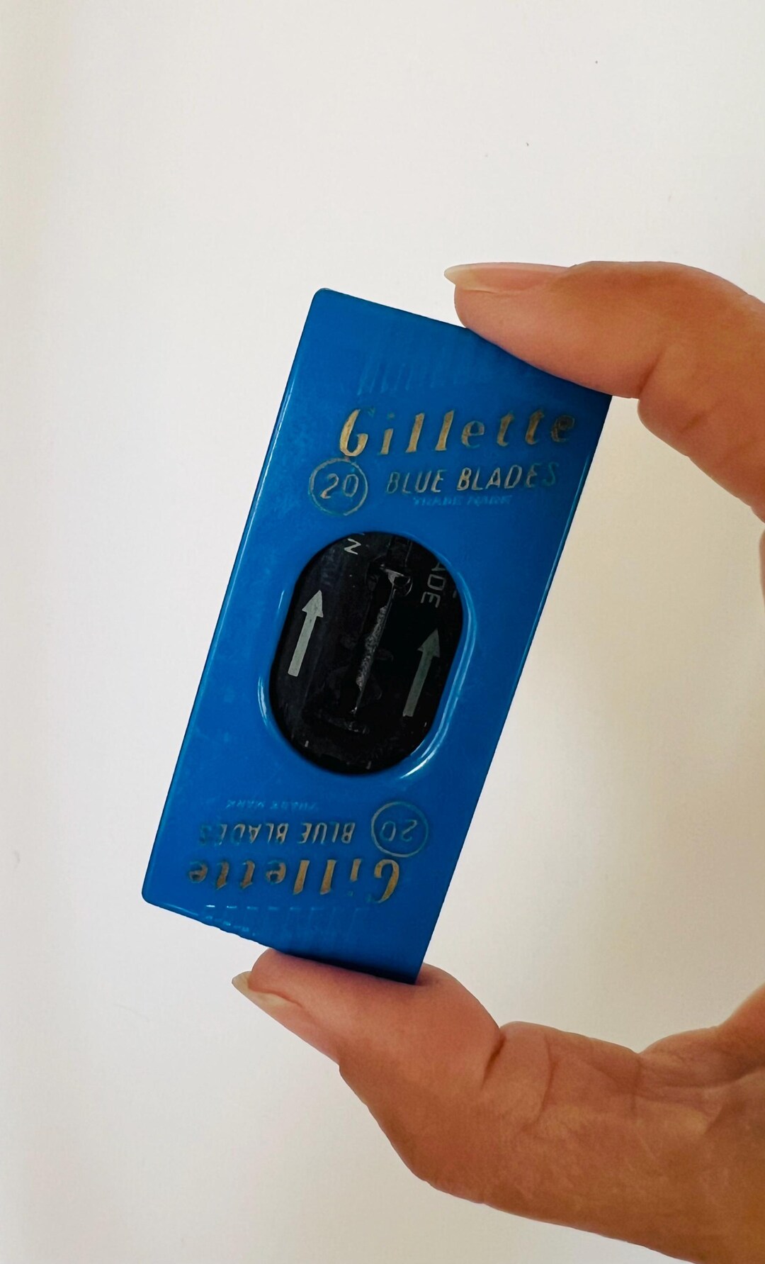 Gillette Blue Blade Dispenser With Razor Blades - Etsy