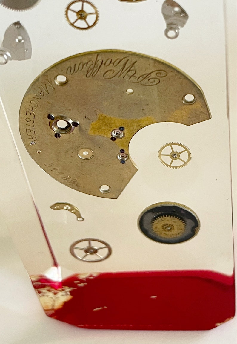 Modernist Lucite Exploding Watch Sculpture - Etsy