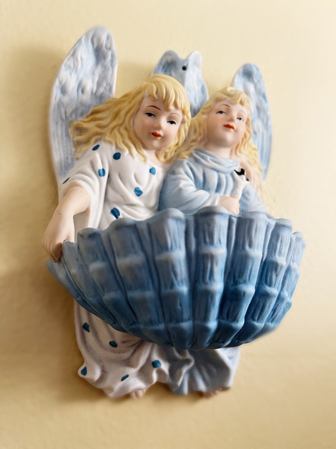 French Catholic Holy Water Font/stoup, Bisque - Etsy