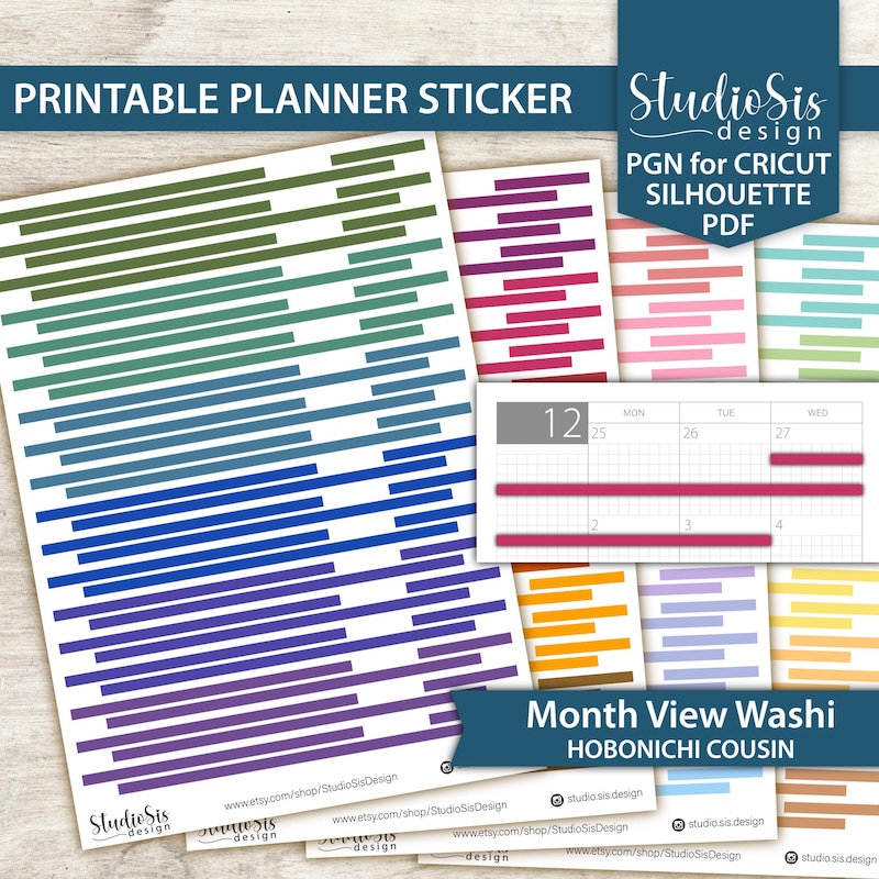 Washi Calendar Cover 2026 - Etsy