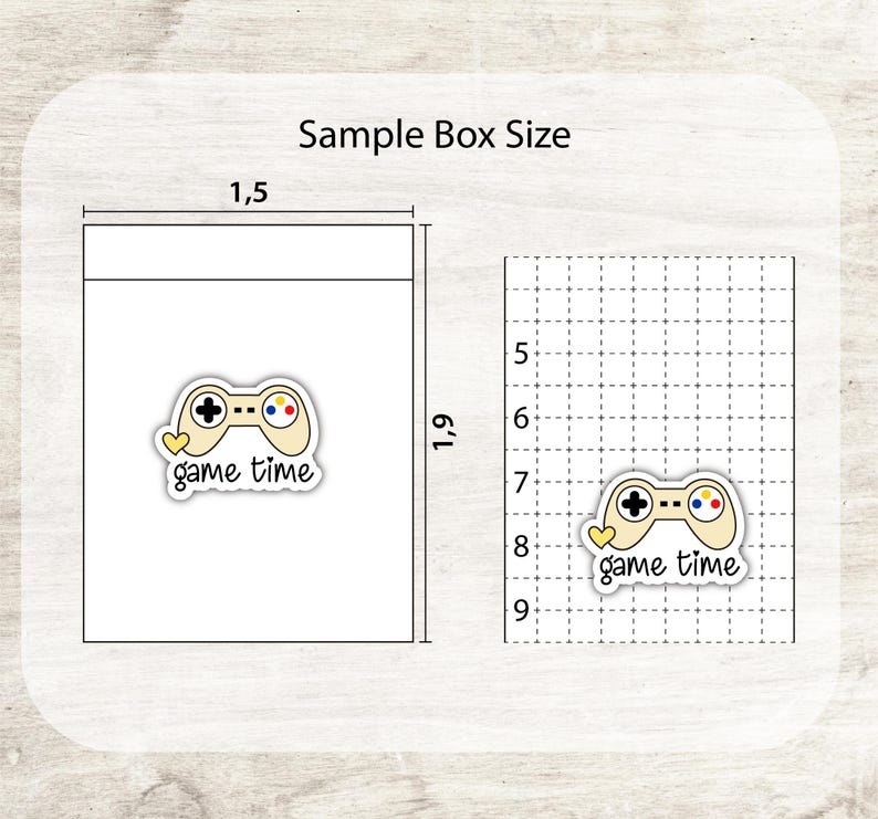 Printable Game Time Doodle | Planner Stickers | Cut Files - Etsy