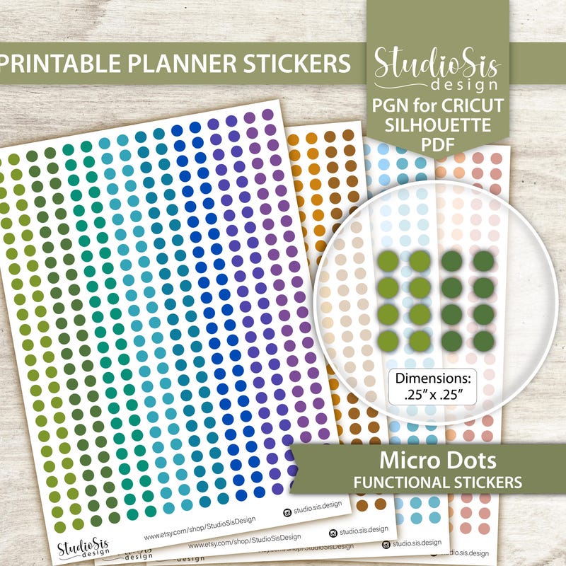 Erin Condren Dot Sticker - Etsy