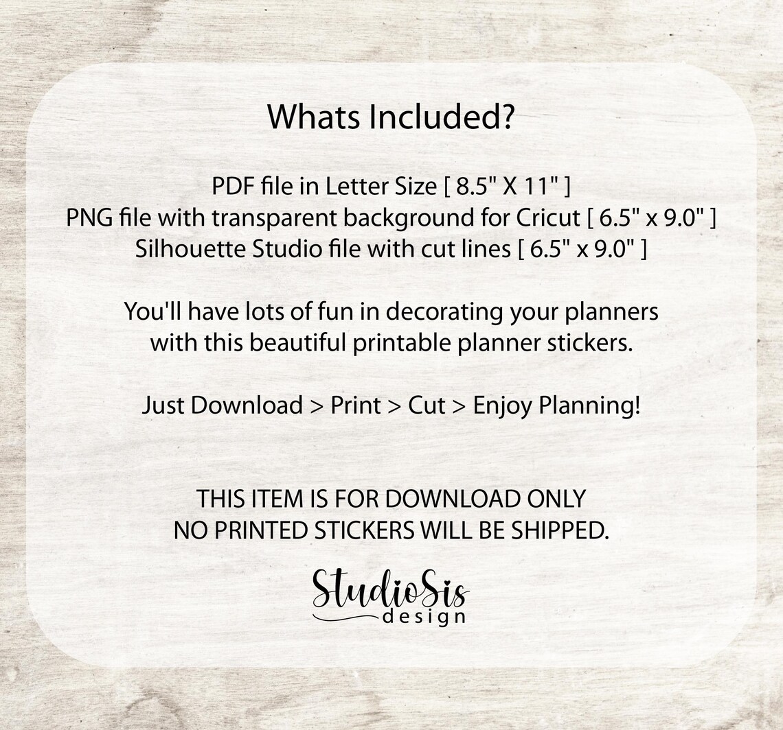 Printable Change Sheets Doodle | Planner Stickers | Everiday Life ...