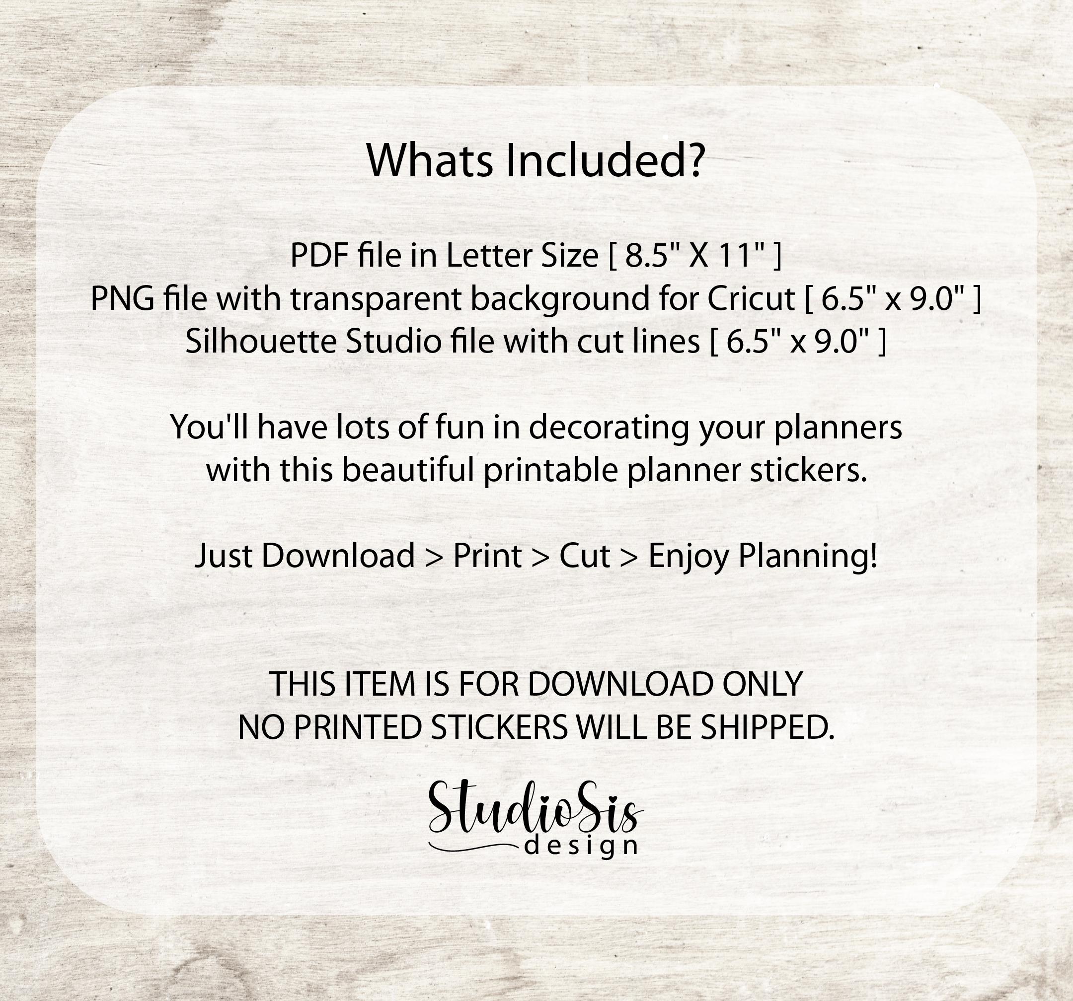 Printable Change Sheets Doodle | Planner Stickers | Everiday Life ...