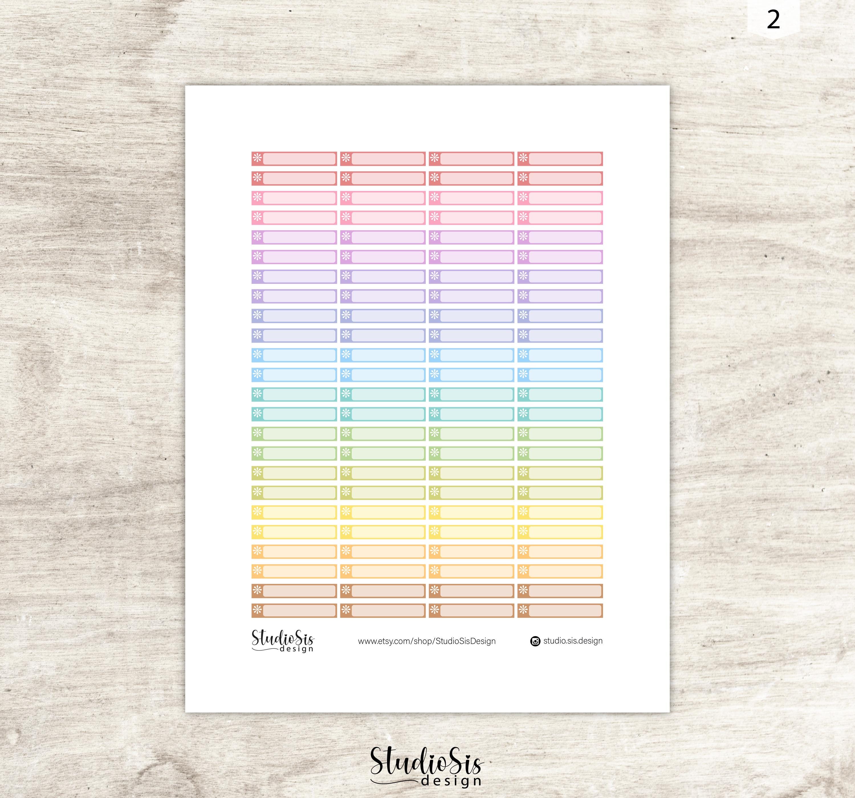 Printable Planner Label Stickers, Functional Reminders (digital ...